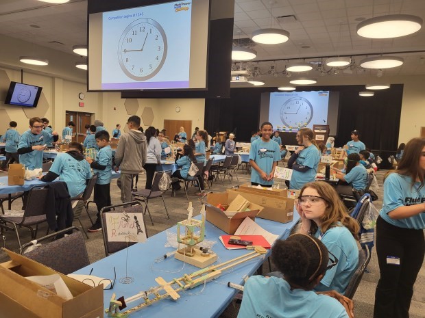 Fluid power challenge introduces middle school students to engineering